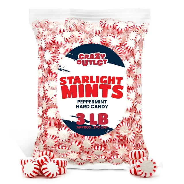 Starlight Mints: 3-Pound Bulk of Individually Wrapped, Peppermint Hard ...