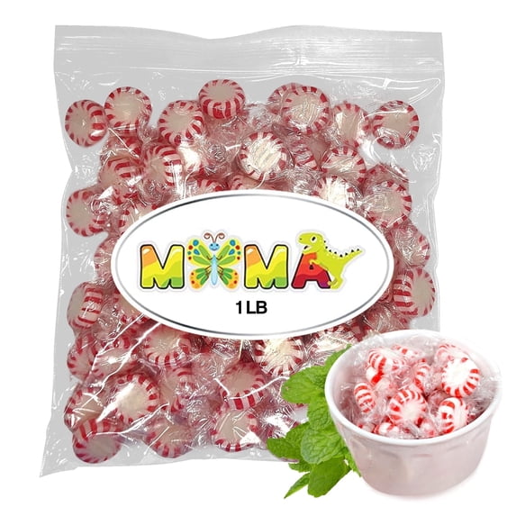 Mima Starlight Peppermint Candy 1 Pound, Individually Wrapped for ...