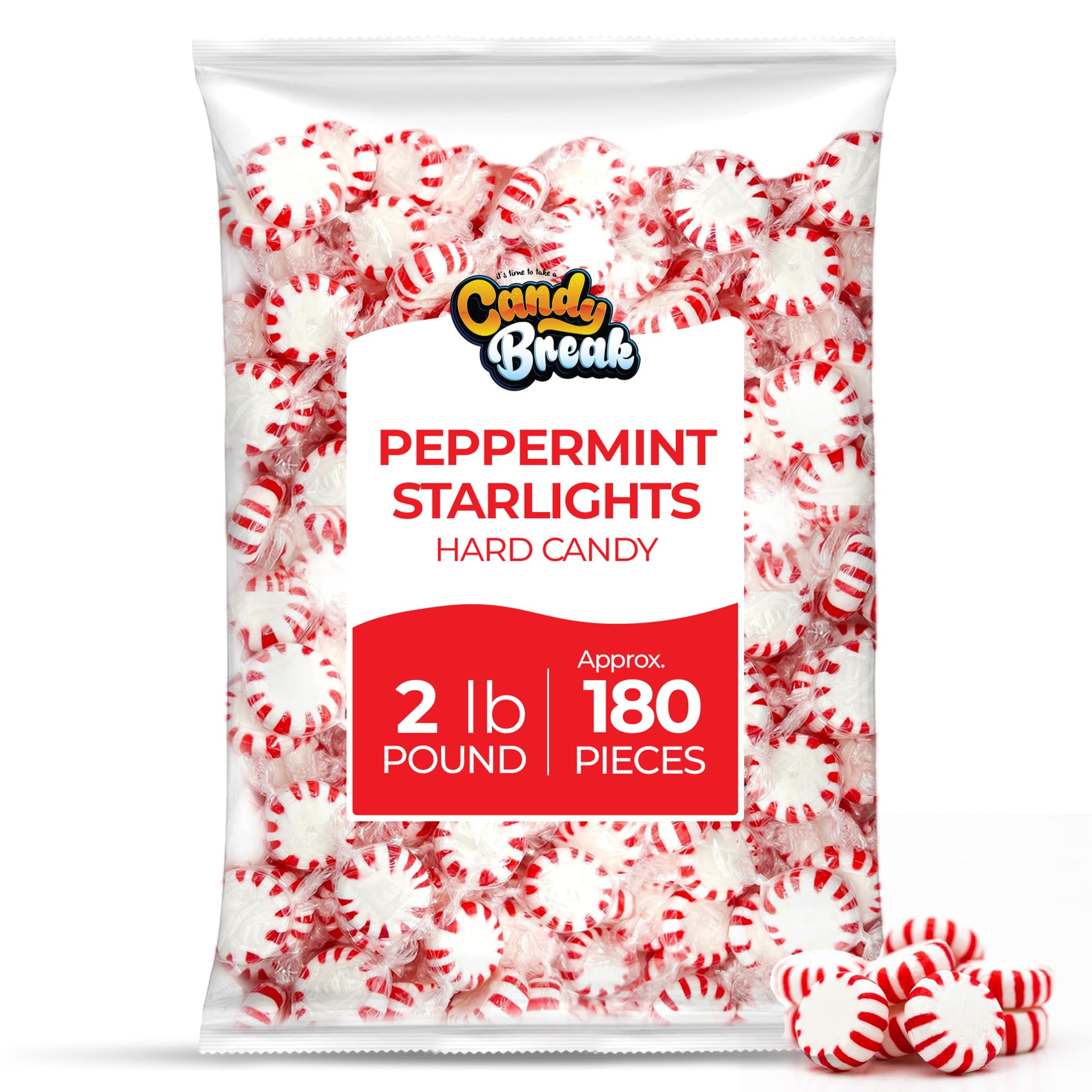 Starlight Peppermint Mints by SBF3 Arcor - Hard Candy Individually ...