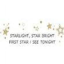 Starlight, Star Bright.. Picture Art 30"X10" Living Room - Peel & Stick ...