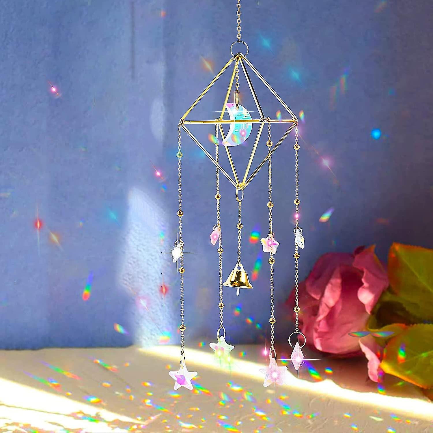 Starlight-crystal Suncatcher, Prism Suncatcher, Colored Crystal Bead ...