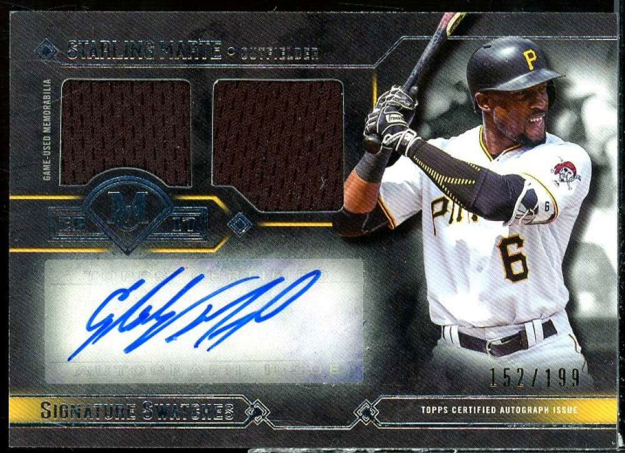 Starling Marte 2017 Museum Collection Signature Swatches Dual Relic AU ...