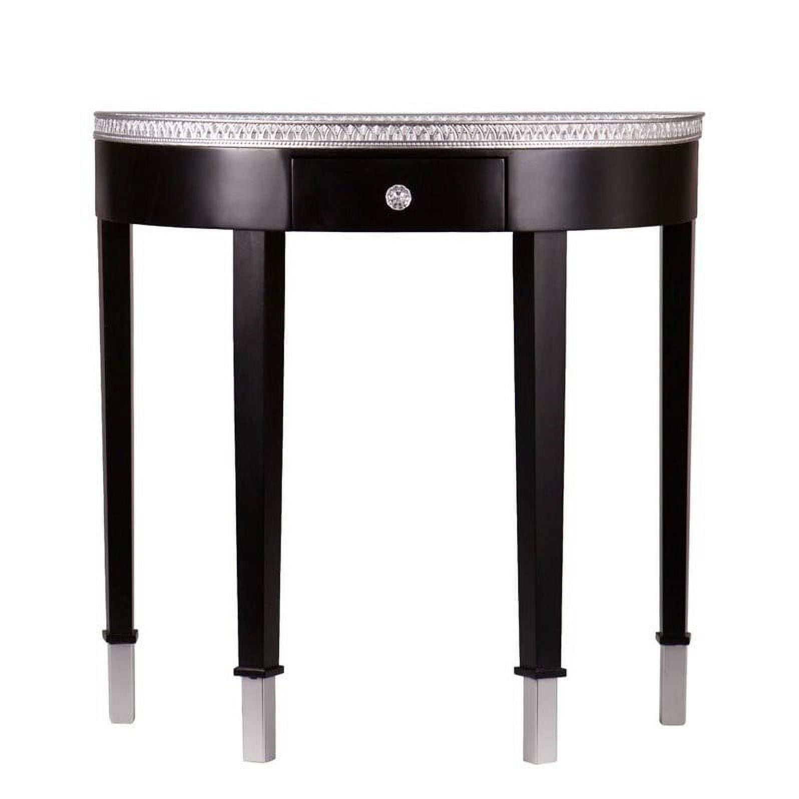 Starling Mirrored Demilune Table - Walmart.com