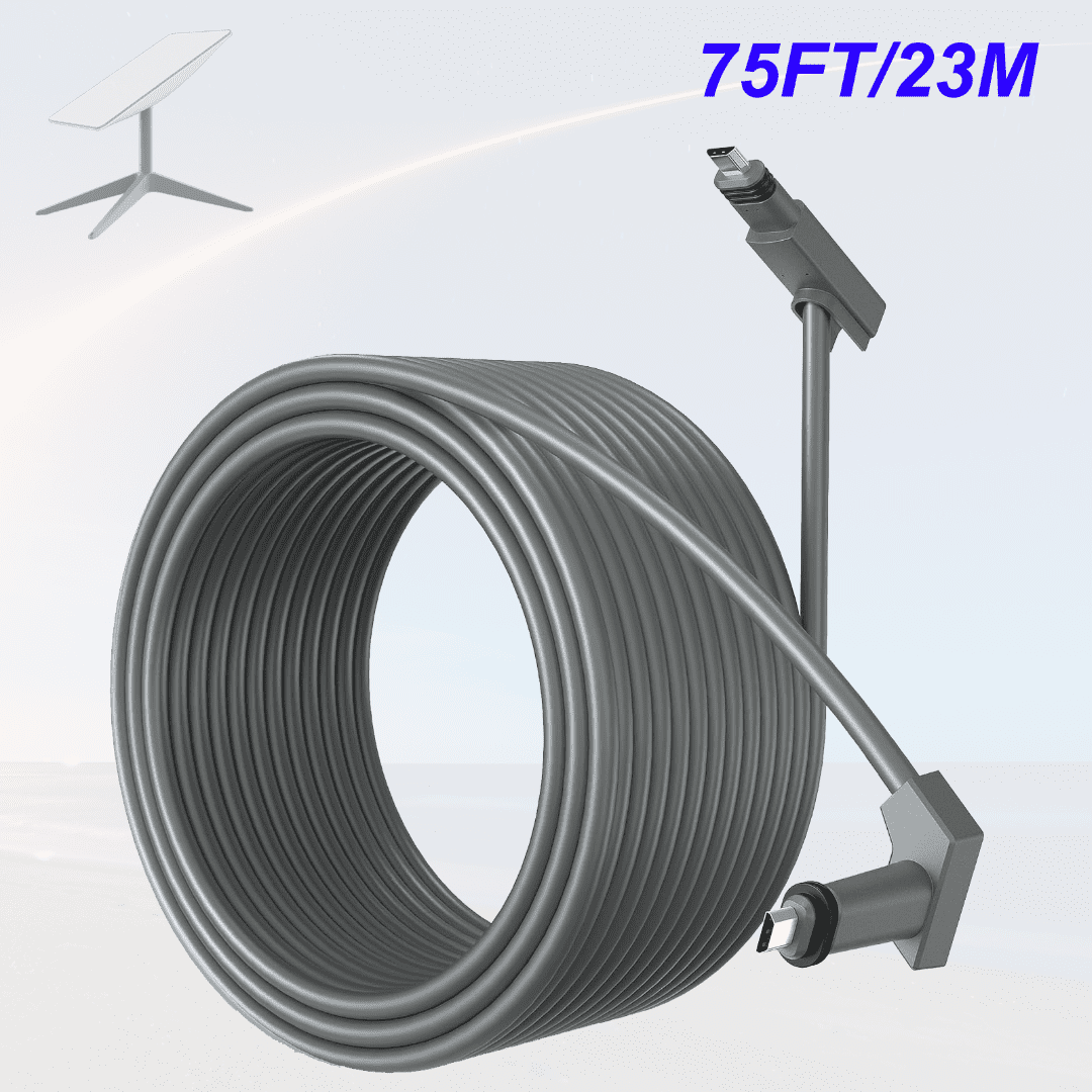 Starlink 75FT Long Line Replacement Cable for Rectangular Satellite V2 ...