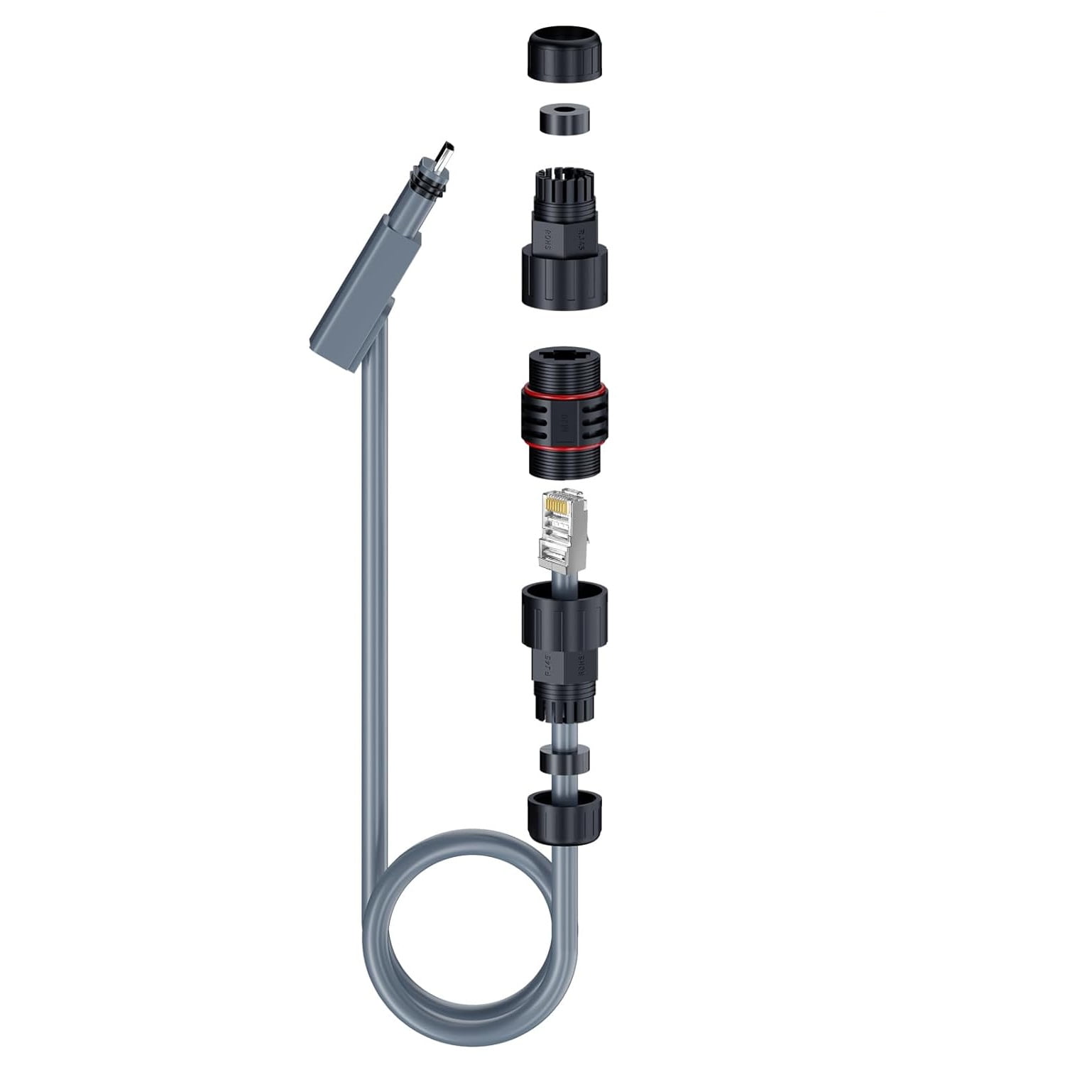 Starlink Ethernet Cable Adapter, Starlink SPX Plug to RJ45 Connectors ...