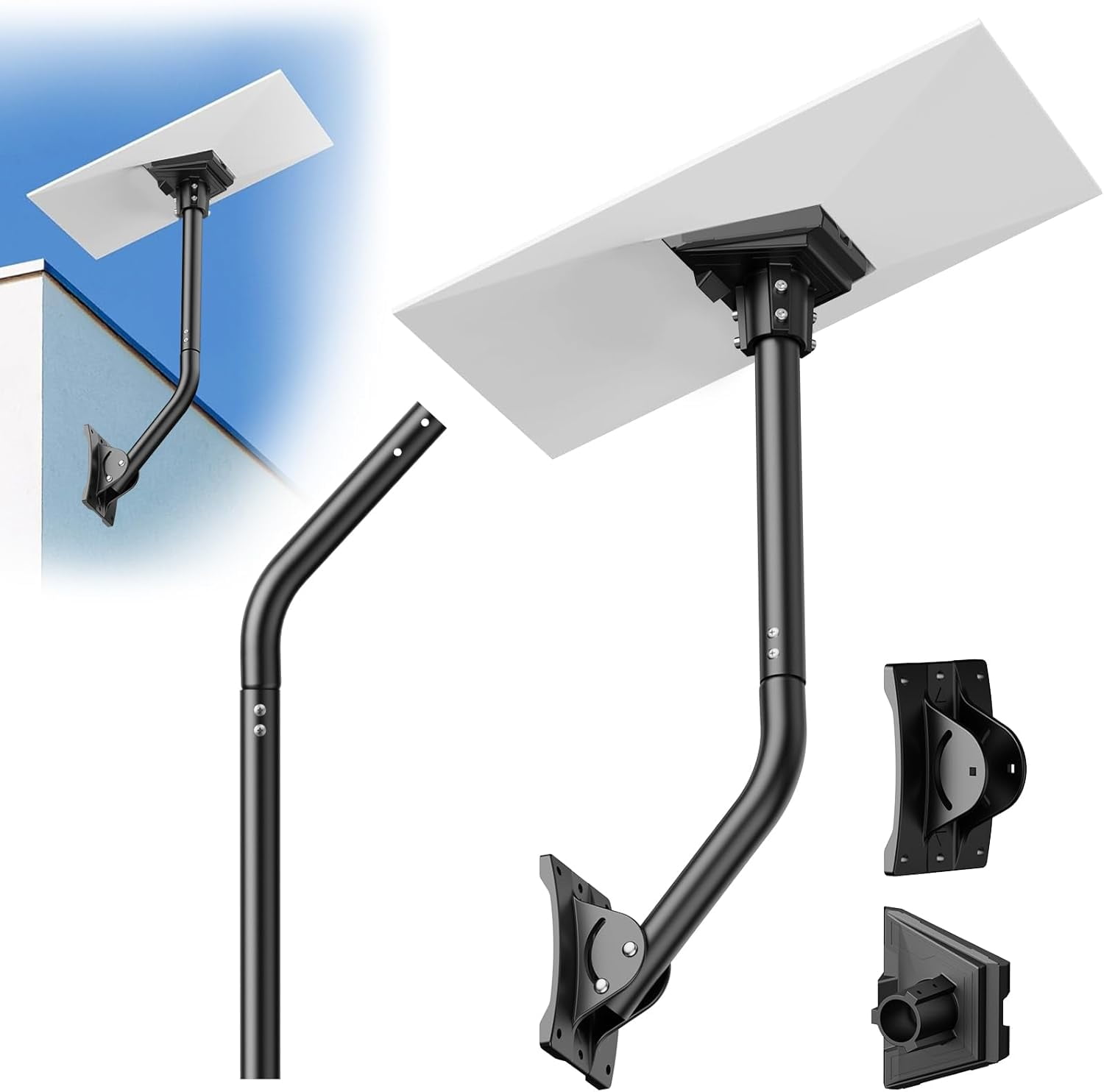 Starlink Gen 3 Mount, Adjustable Angle Metal Wall Mount/Roof Mount for ...