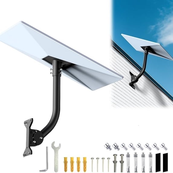 Starlink Gen 3 Mount Kit – Adjustable Metal Pipe Adapter for Wall or ...