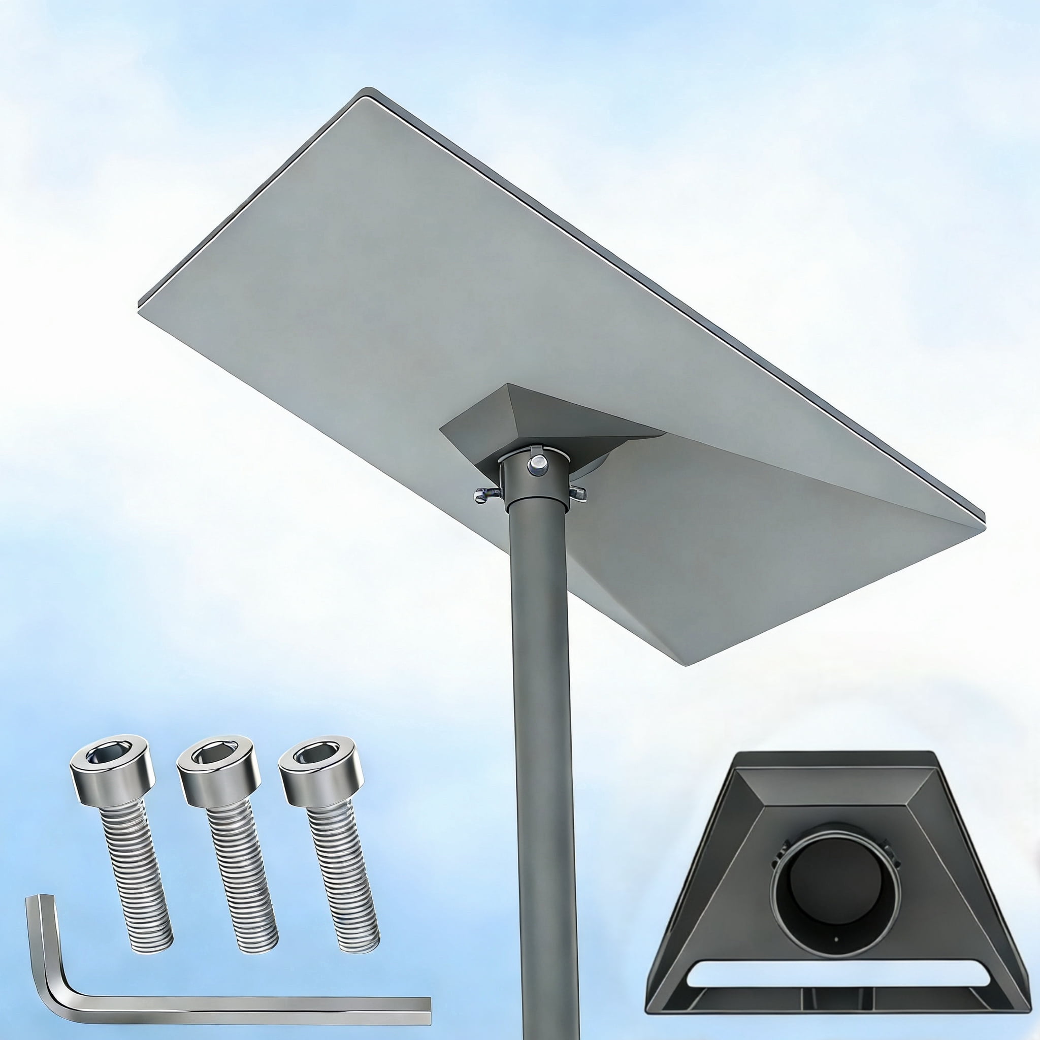 Starlink Gen 3 Pole Mount Adapter – Easy Install Aluminum Pipe Kit ...