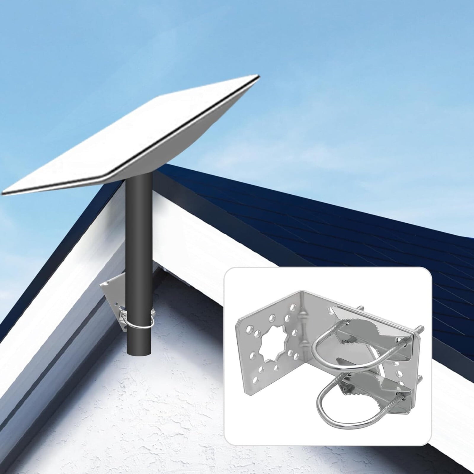 Starlink L-Shaped Mount Bracket – Adjustable Stainless Steel Roof and ...