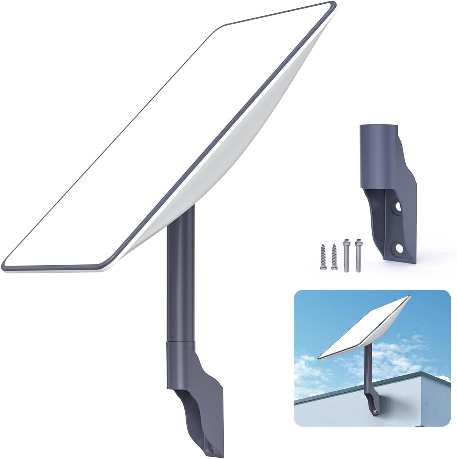 Starlink Short Wall Mount Aluminum Alloy Starlink Pole Roof Mount Kit ...