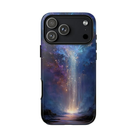 Starlit Cascade Dream Waterfall Soft Cosmic Glow Phone Case with iPhone ...