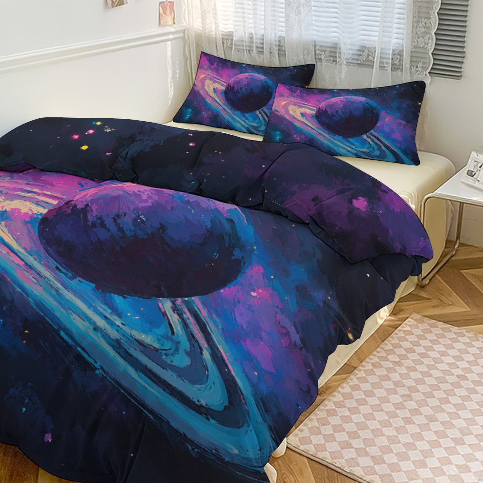 Starlit Sky Bedding Set with Zipper Closure for Girls & Boys - Walmart.com