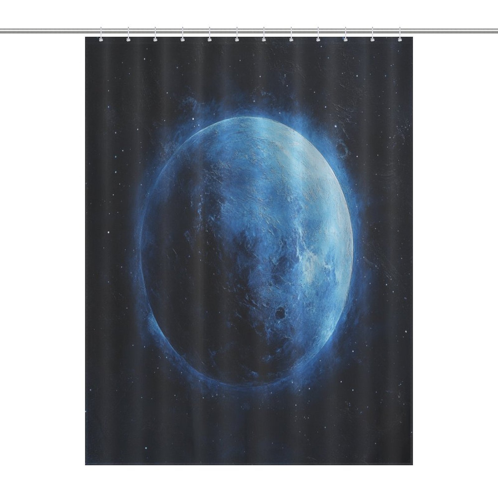 Starlit Sky Cloth Fabric Bathroom Decor Set with Hooks - Walmart.com