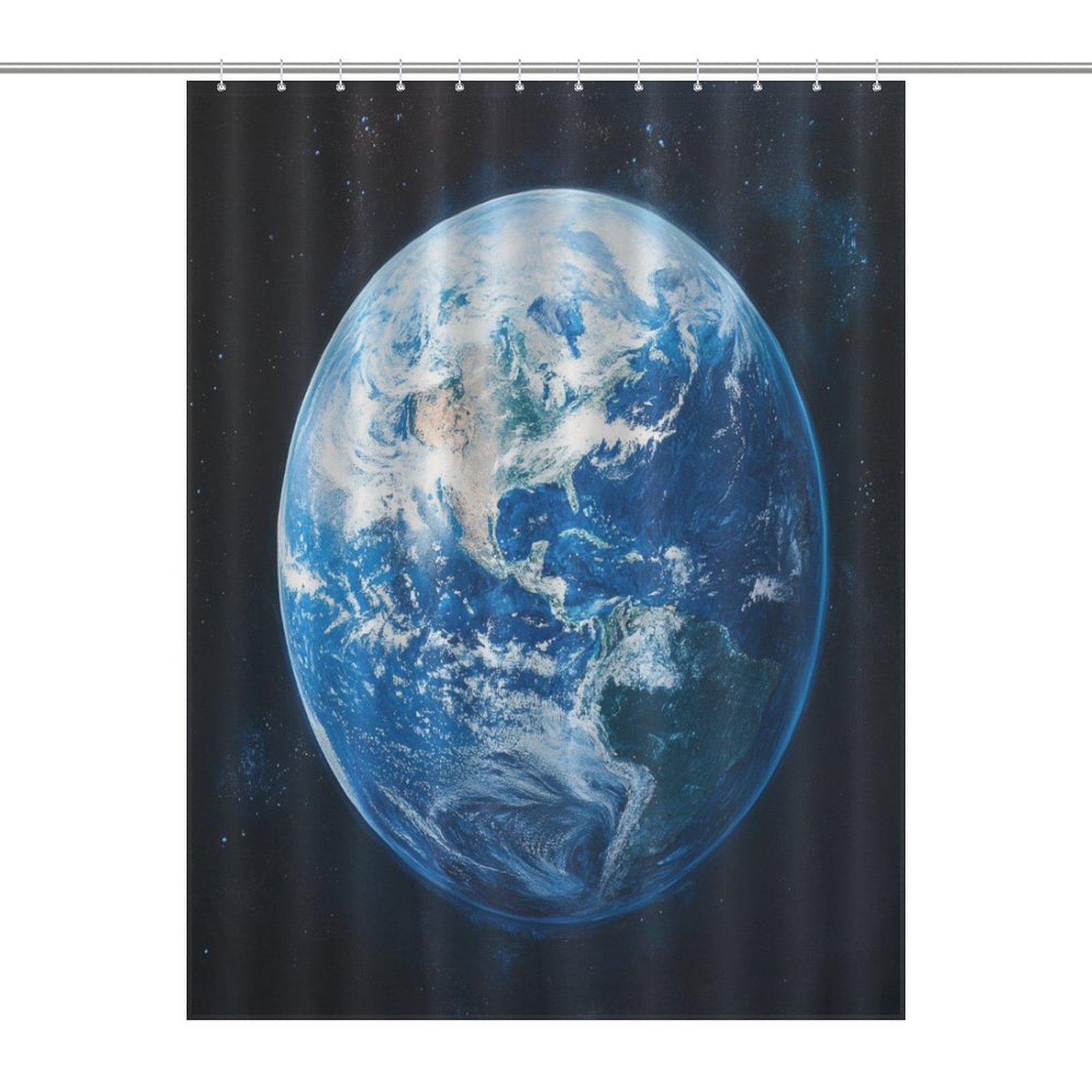 Starlit Sky Cloth Fabric Bathroom Decor Set with Hooks - Walmart.com