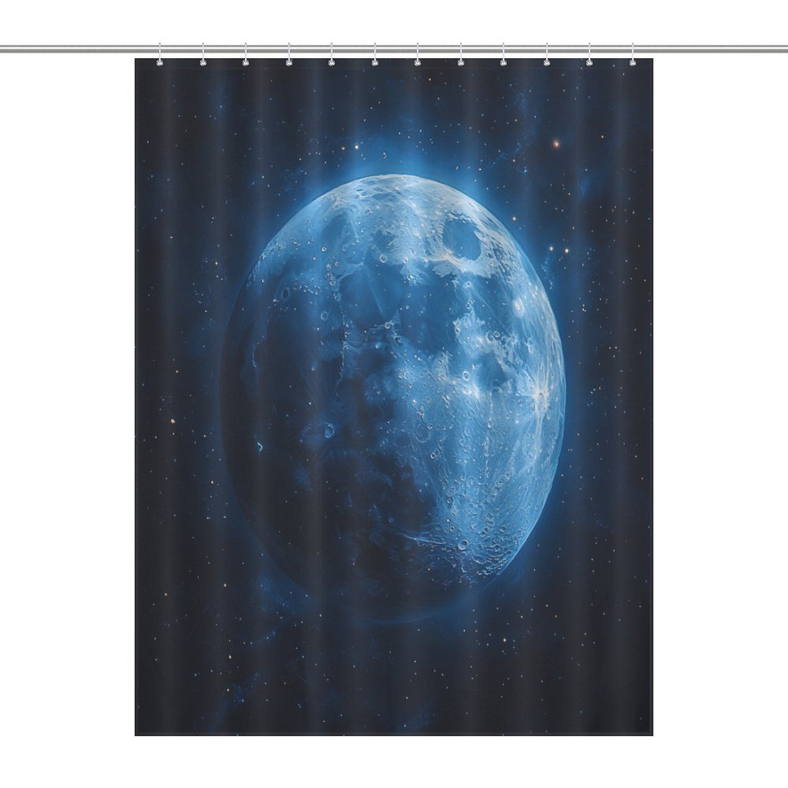 Starlit Sky Cloth Fabric Bathroom Decor Set with Hooks - Walmart.com