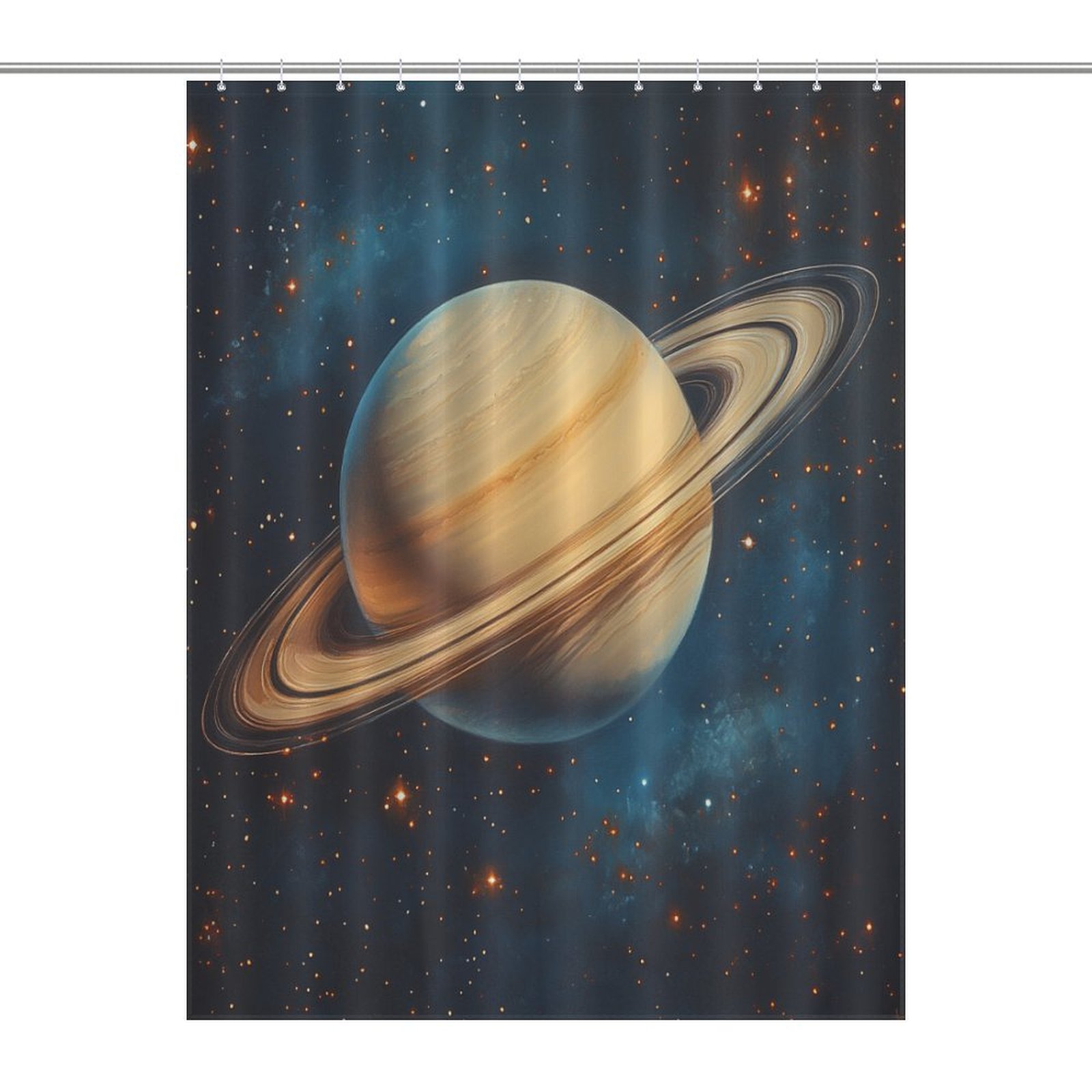 Starlit Sky Cloth Fabric Bathroom Decor Set with Hooks - Walmart.com