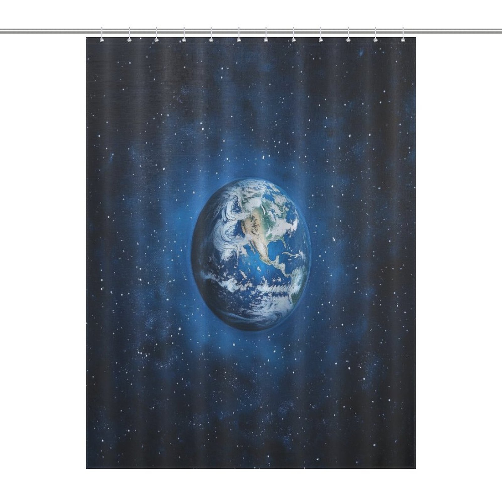 Starlit Sky Cloth Fabric Bathroom Decor Set with Hooks - Walmart.com