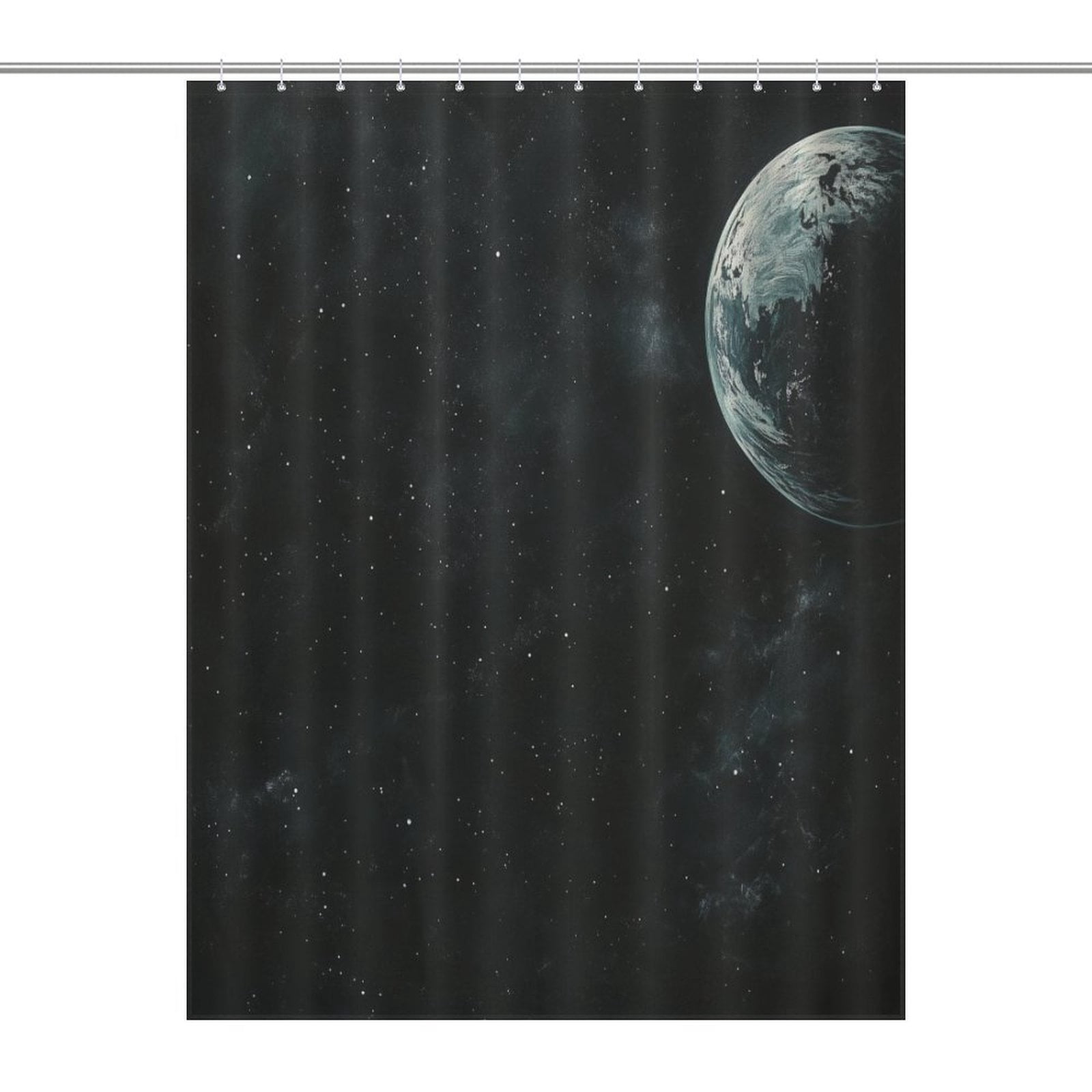 Starlit Sky Cloth Fabric Bathroom Decor Set with Hooks - Walmart.com