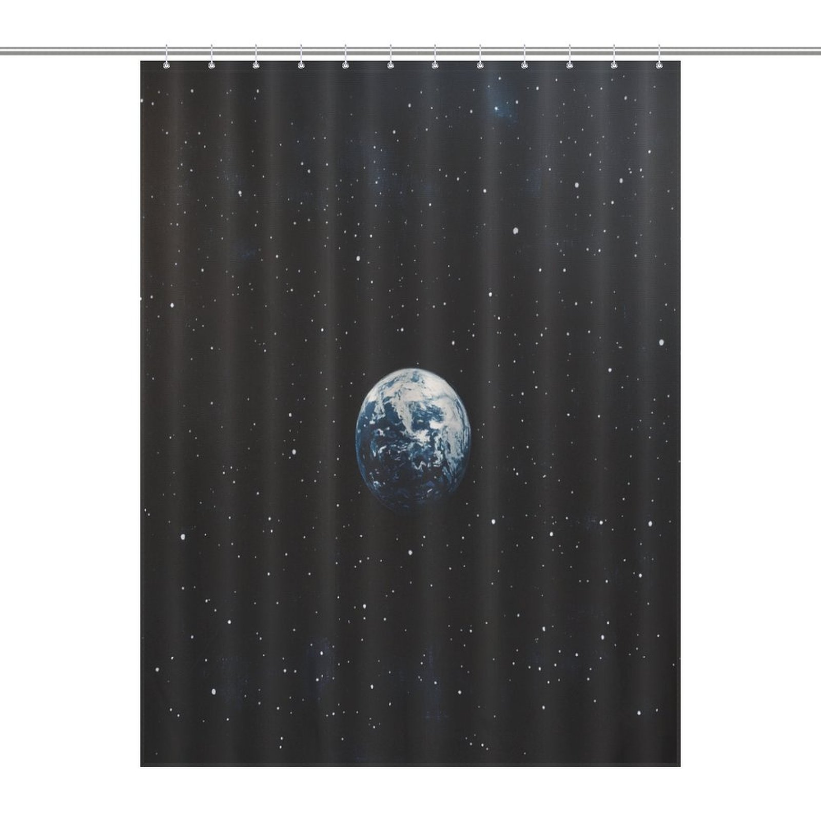 Starlit Sky Cloth Fabric Bathroom Decor Set with Hooks - Walmart.com
