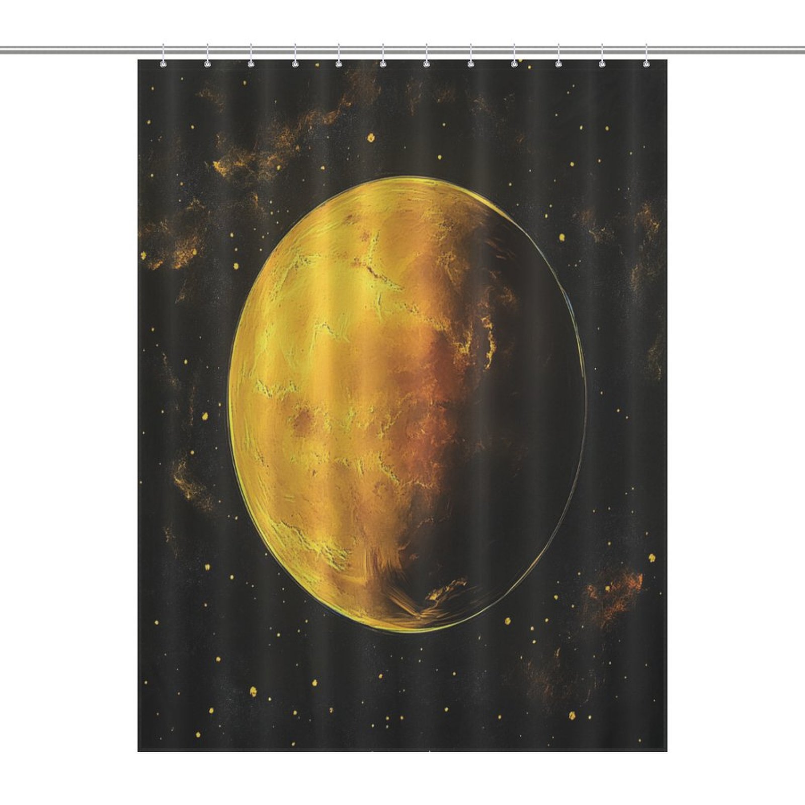Starlit Sky Cloth Fabric Bathroom Decor Set with Hooks - Walmart.com