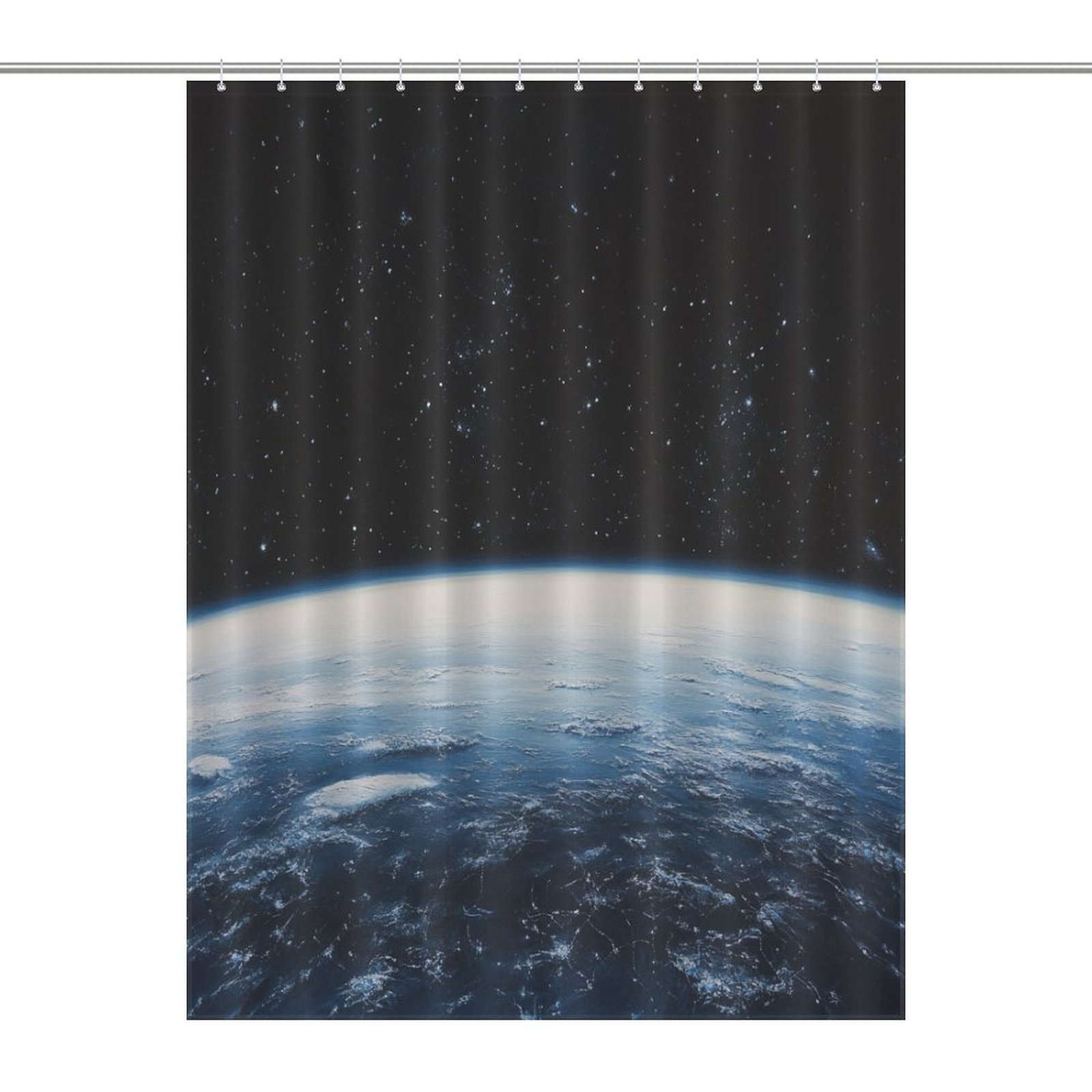 Starlit Sky Cloth Fabric Bathroom Decor Set with Hooks - Walmart.com