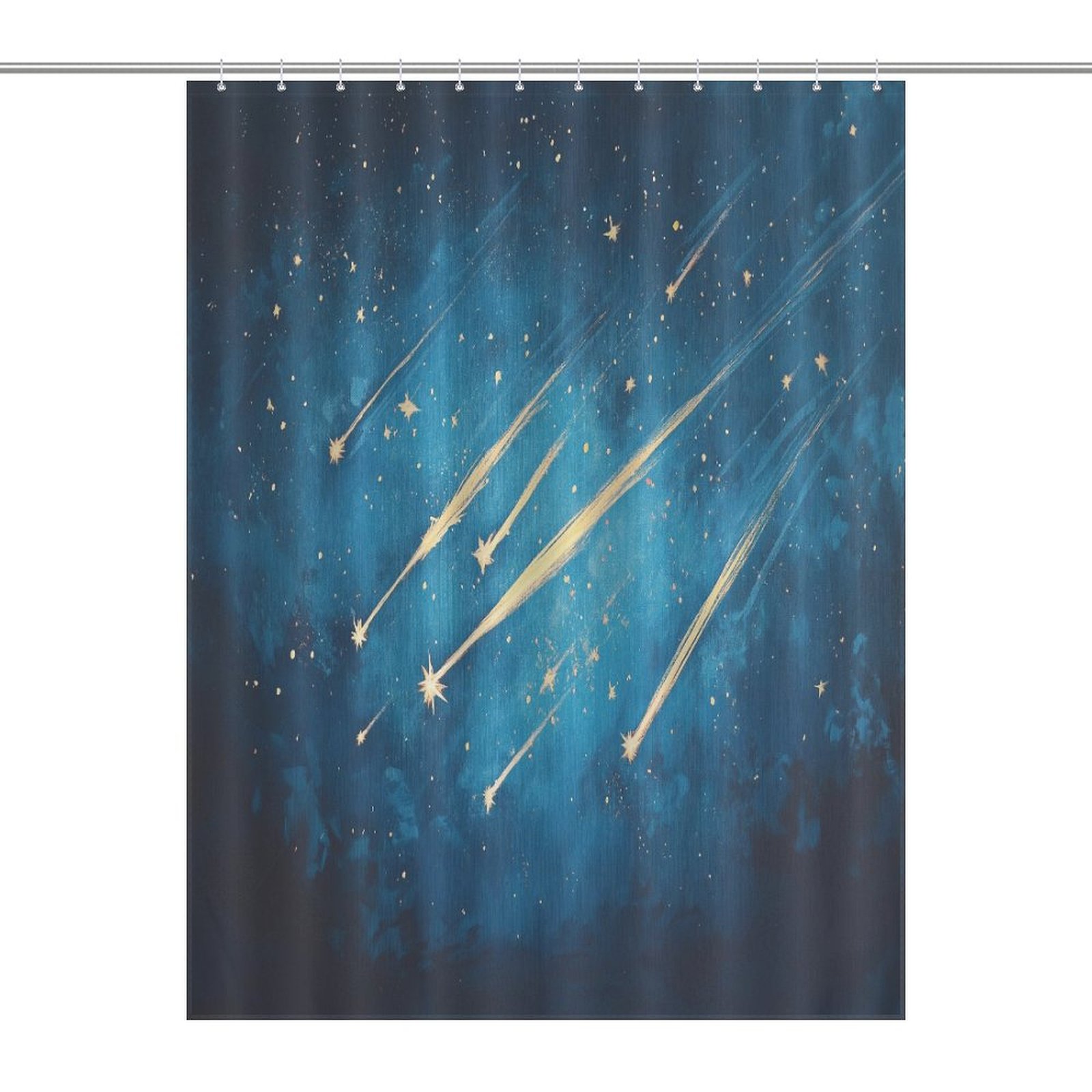 Starlit Sky Cloth Fabric Bathroom Decor Set with Hooks - Walmart.com