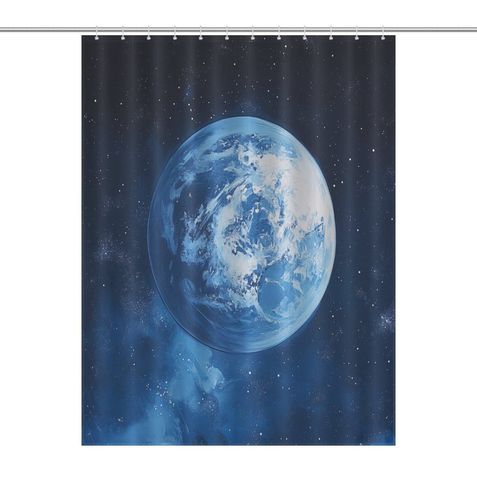 Starlit Sky Cloth Fabric Bathroom Decor Set with Hooks - Walmart.com