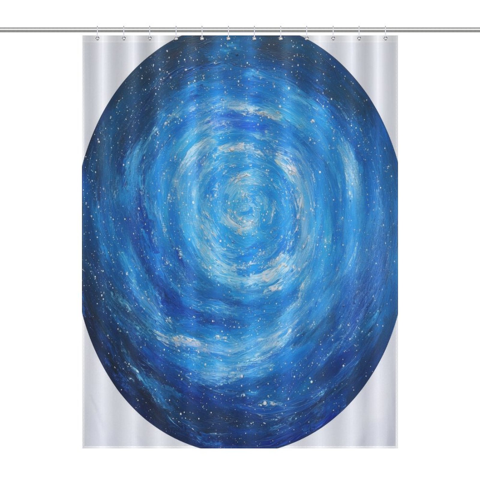 Starlit Sky Cloth Fabric Bathroom Decor Set with Hooks - Walmart.com
