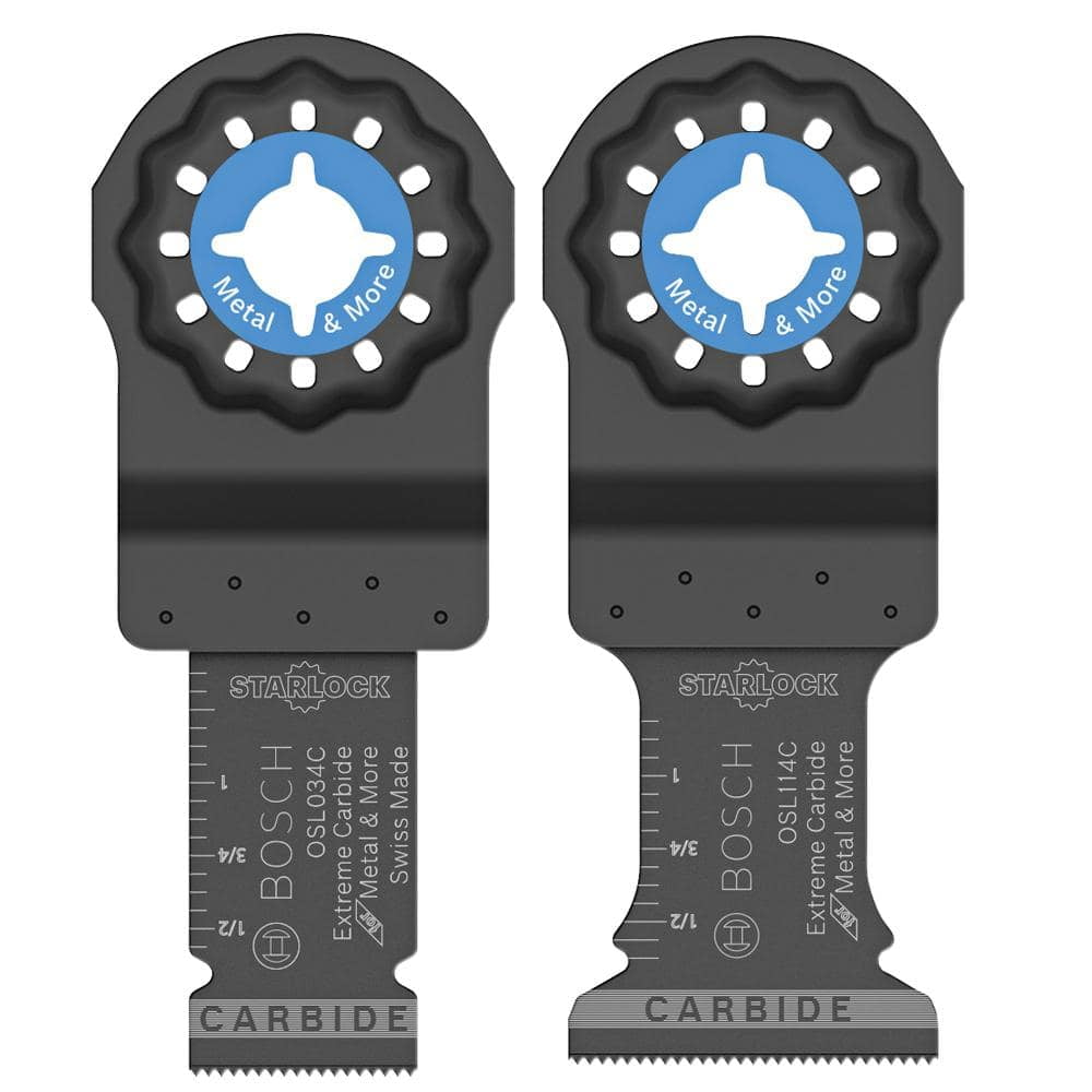 Starlock Oscillating Multi-Tool Accessory Blade Set with 3/4 in. and 1 ...
