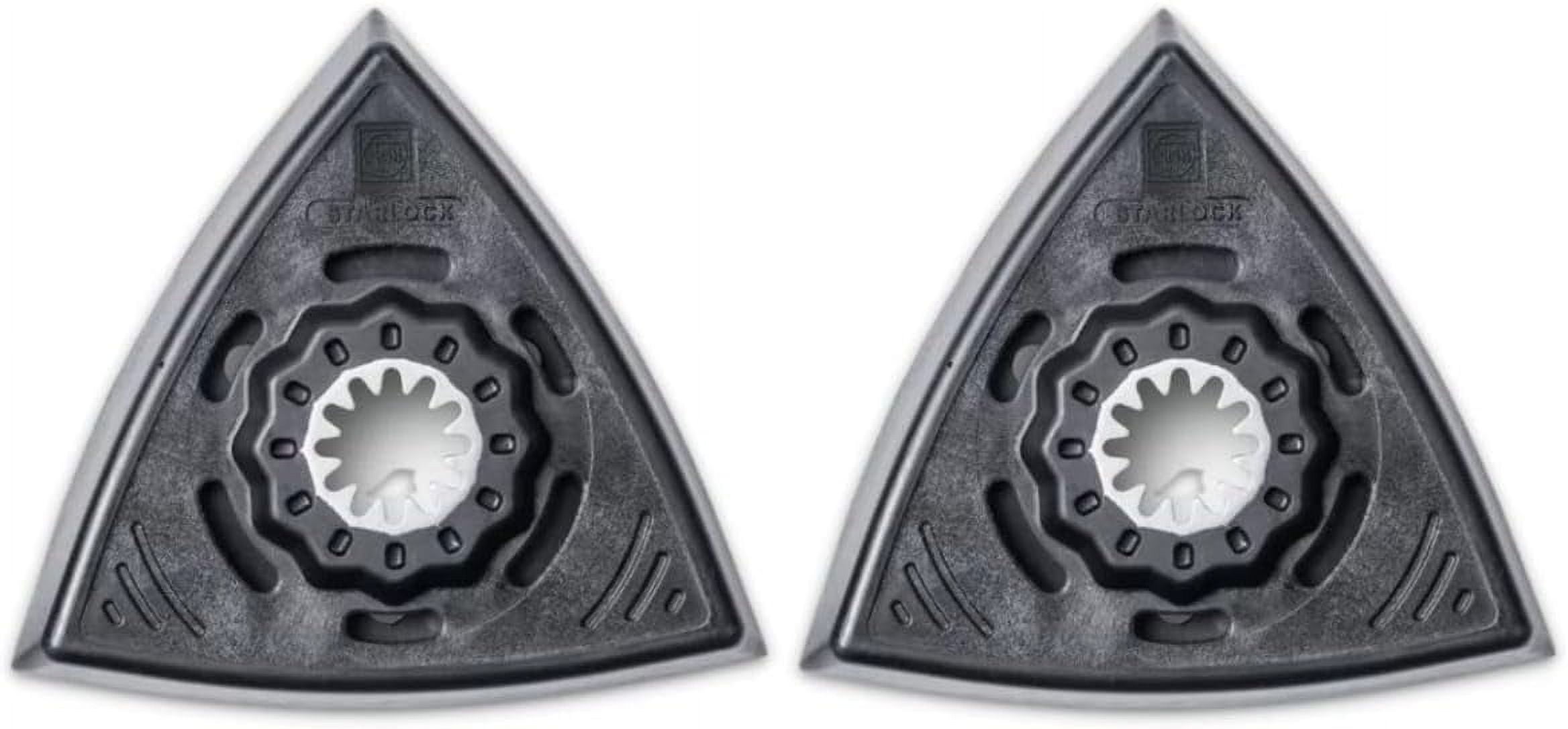 Starlock Triangular Backing Pad Set with Hook & Loop Attachment - Plastic Plate for Scratch-Free ...