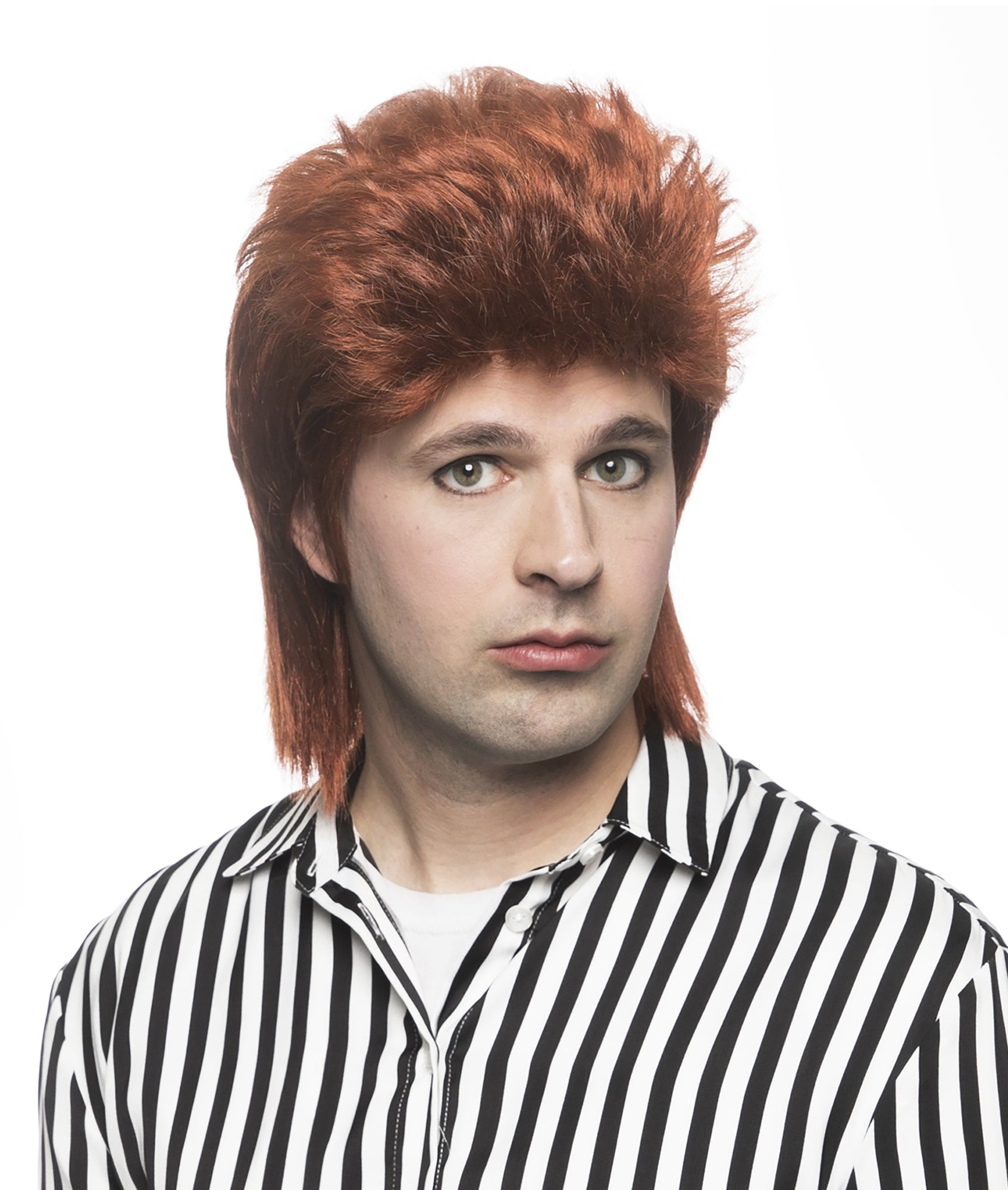 Starman Orange Wig David Bowie Costume Ziggy Stardust Singer Rock Hair ...