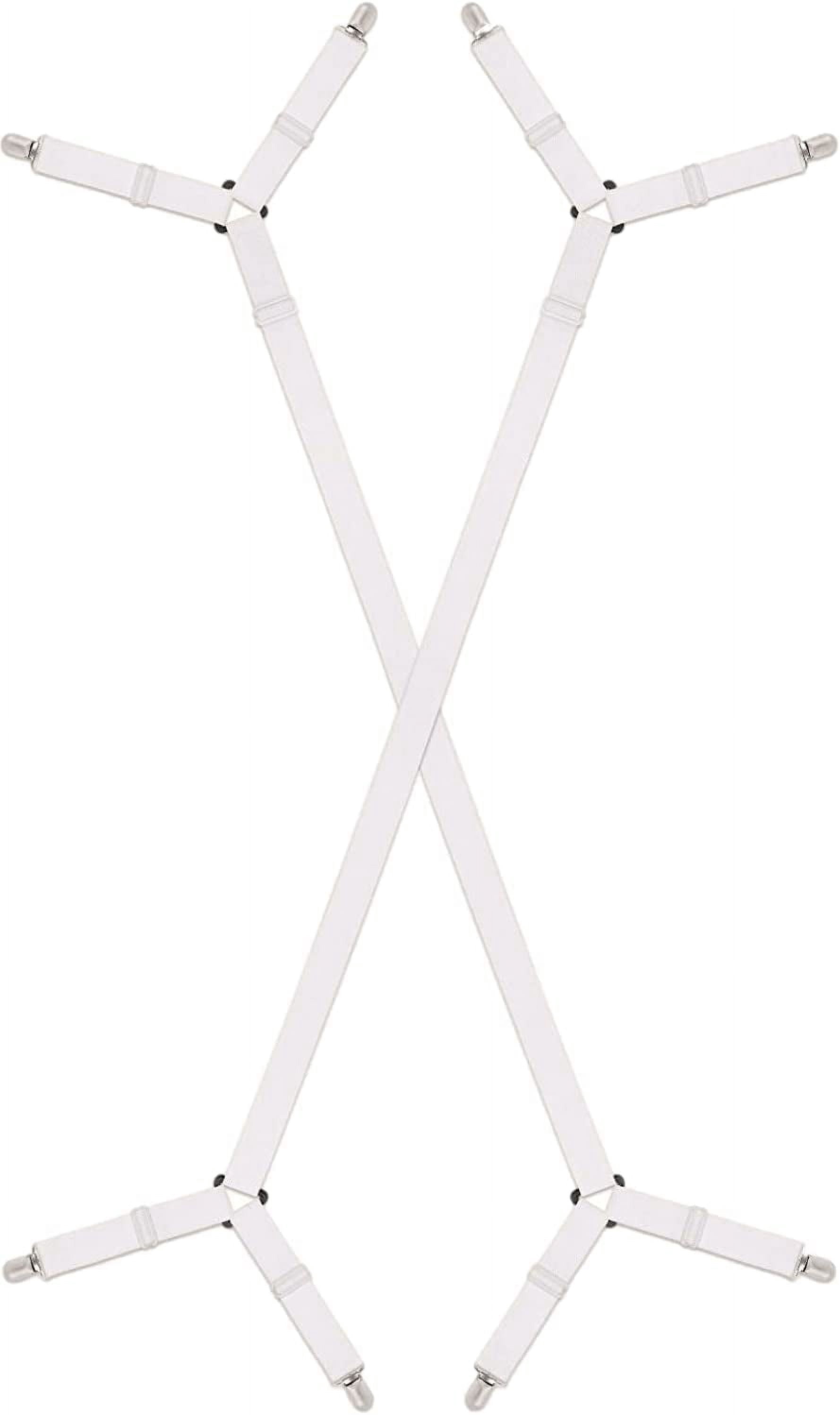 Starmapla Bed 2 Sheet Holder Straps, Adjustable Elastic Bedsheet Straps ...