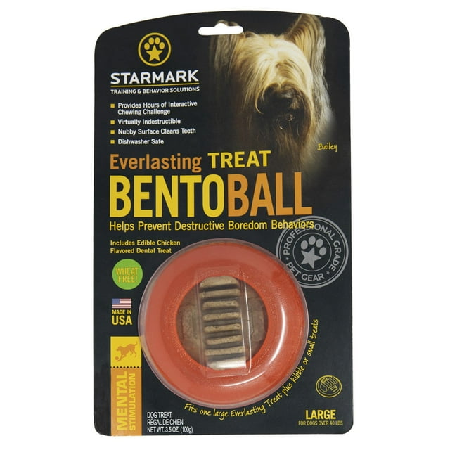 Starmark Everlasting Treat Bento Ball Dog Chew Toy, LG - Walmart.com