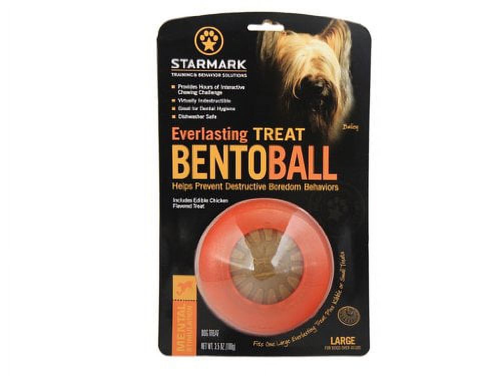 Starmark Everlasting Treat Bento Ball Tough Dog Chew Toy Large ...