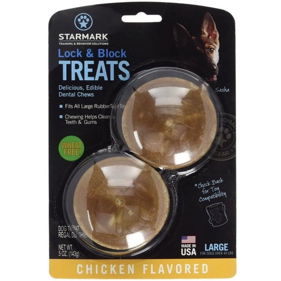 Starmark Lock And Block Chicken Flavor Large Chew Treats - Walmart.com