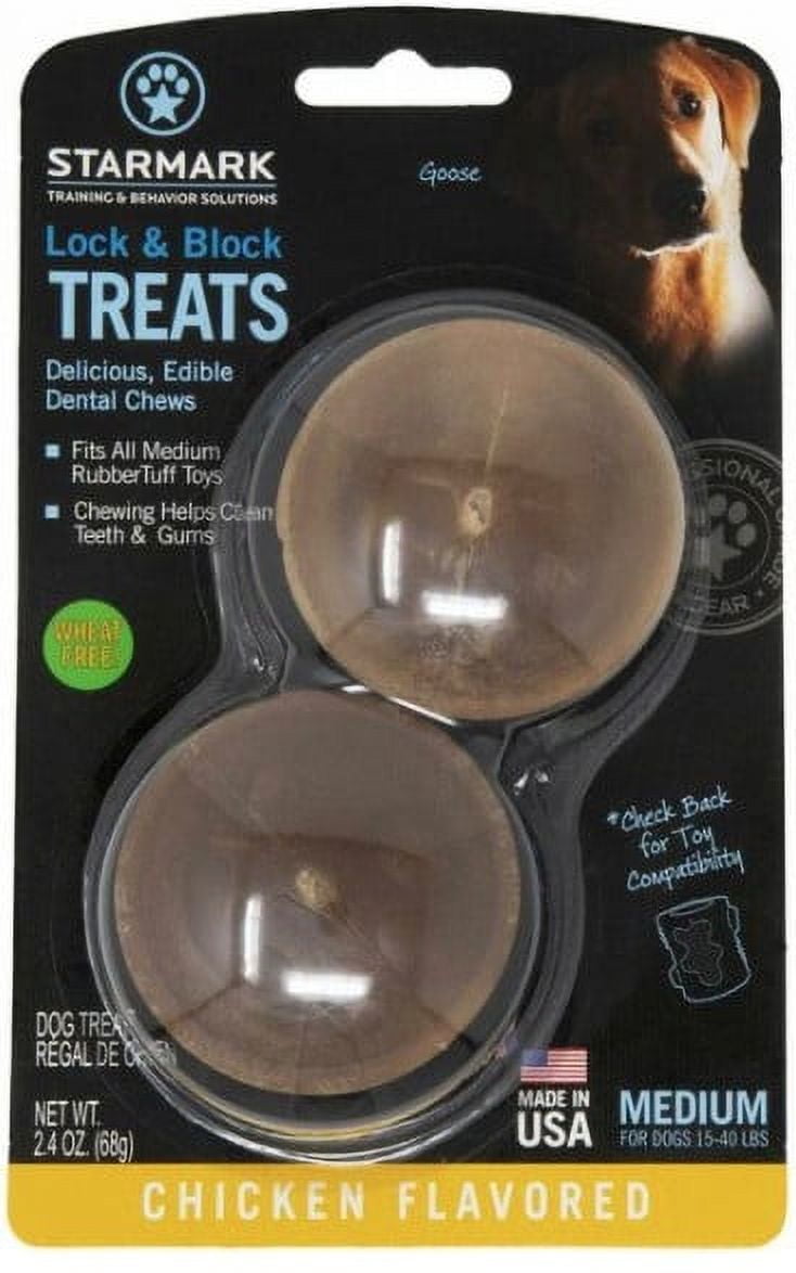 Starmark Lock and Block Treats Chicken Flavor Medium - Walmart.com