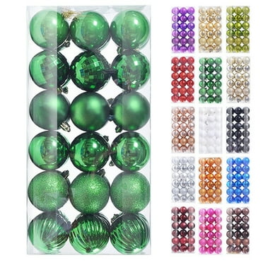 24Pcs Christmas Tree Balls Ornaments for Xmas Christmas Tree 30mm/1.18 ...
