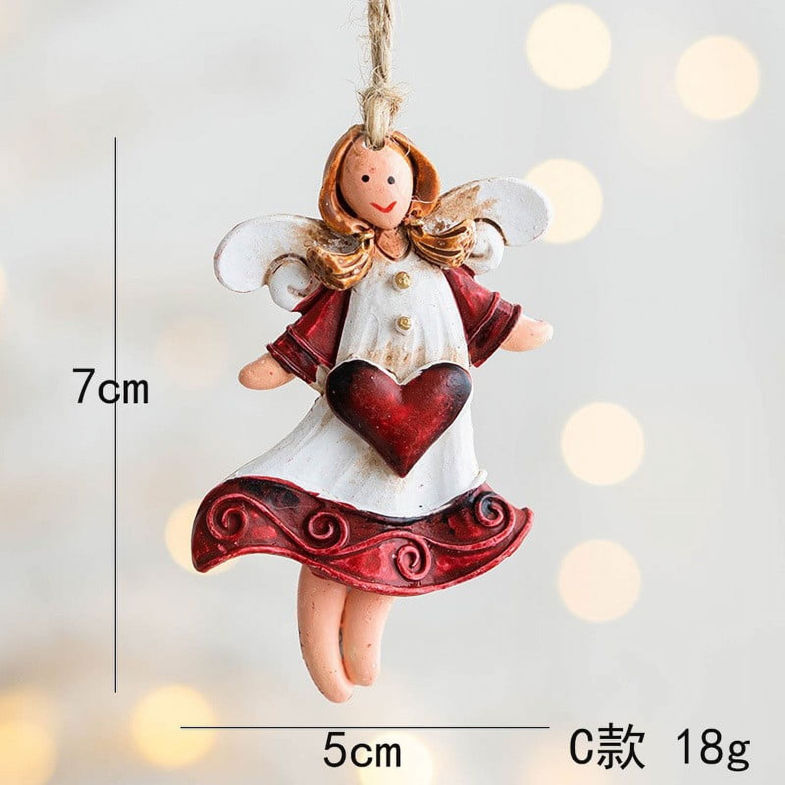 Staron 4in Painted Metal Angel Ornaments Clearance (Multicolour), 4in ...