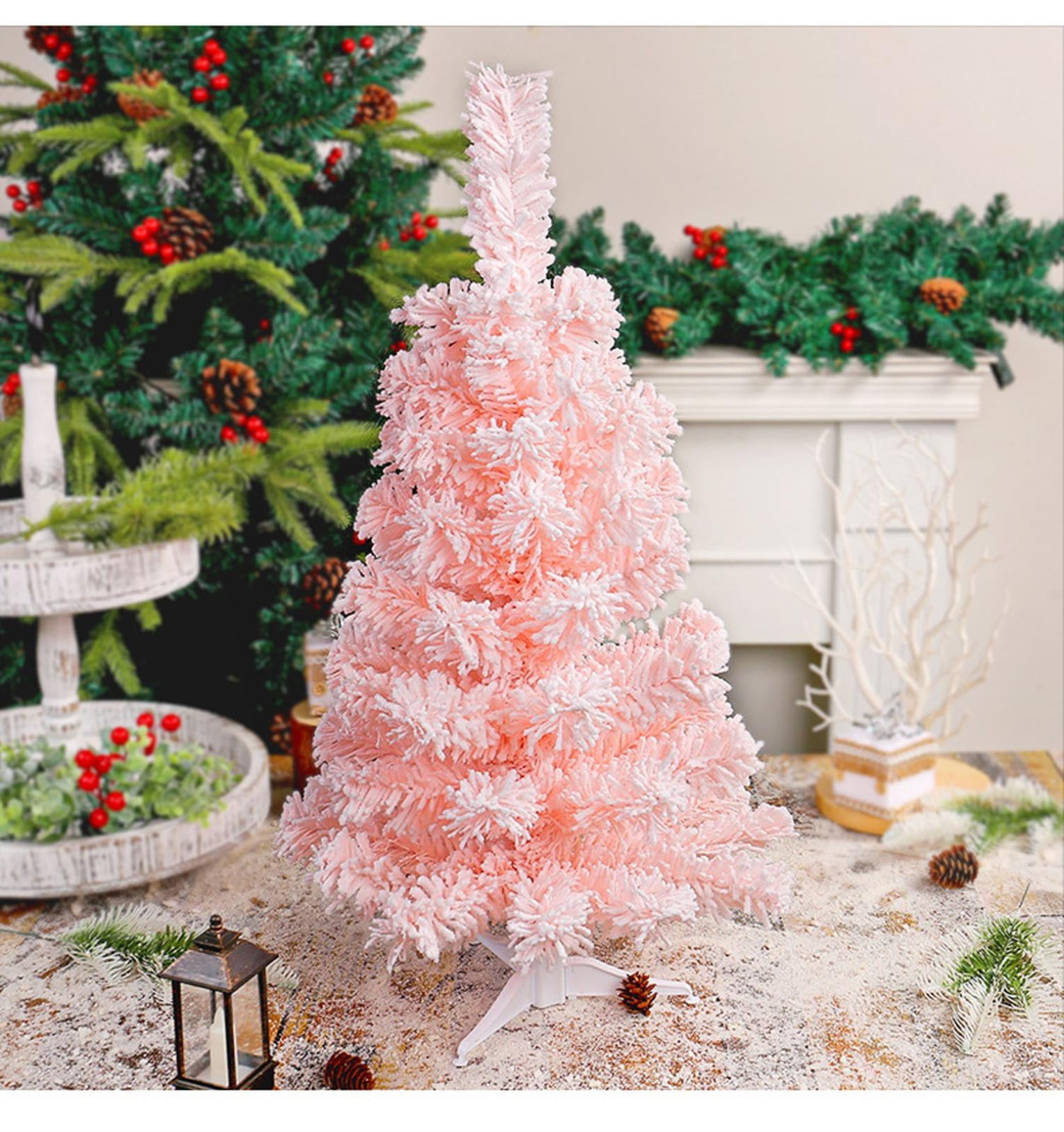 Staron Christmas Decorations Pink Mini Christmas Trees, Tabletop ...