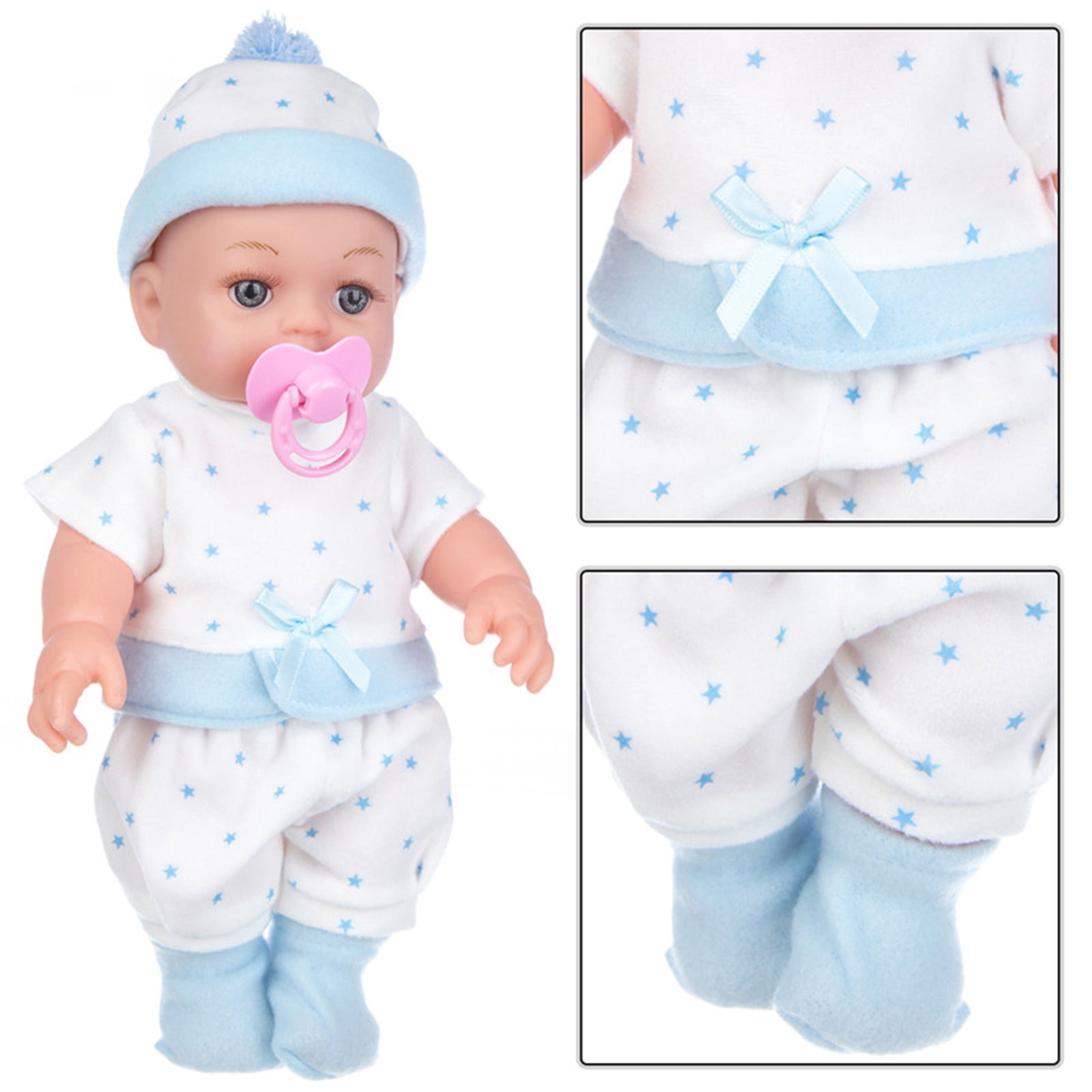 Staron Doll Clothes for Reborn Doll Girl 30cm, Elastic Christmas Dress ...