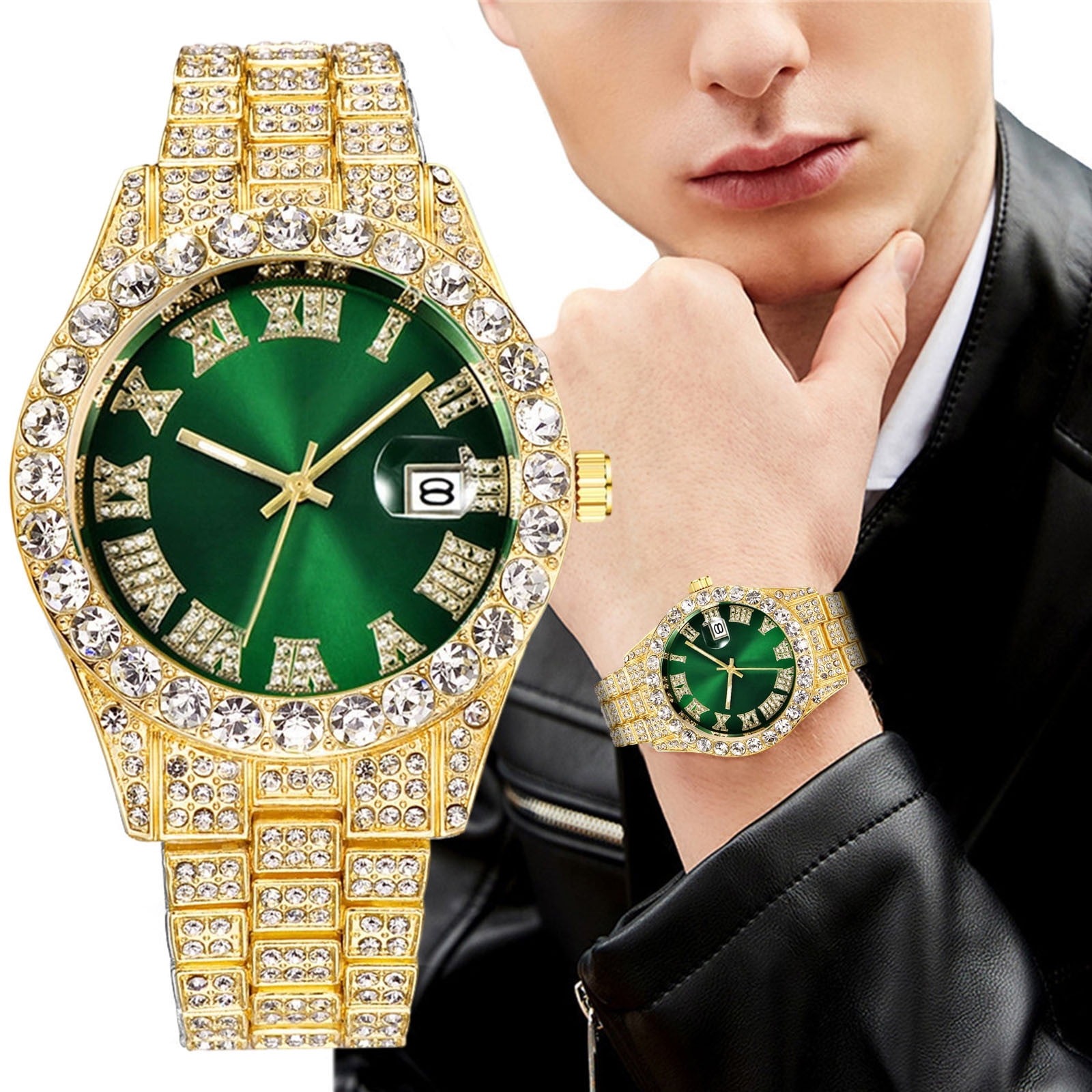 Staron under $5 Men's Fashion Watch Stainless Steel, Casual Dress ...