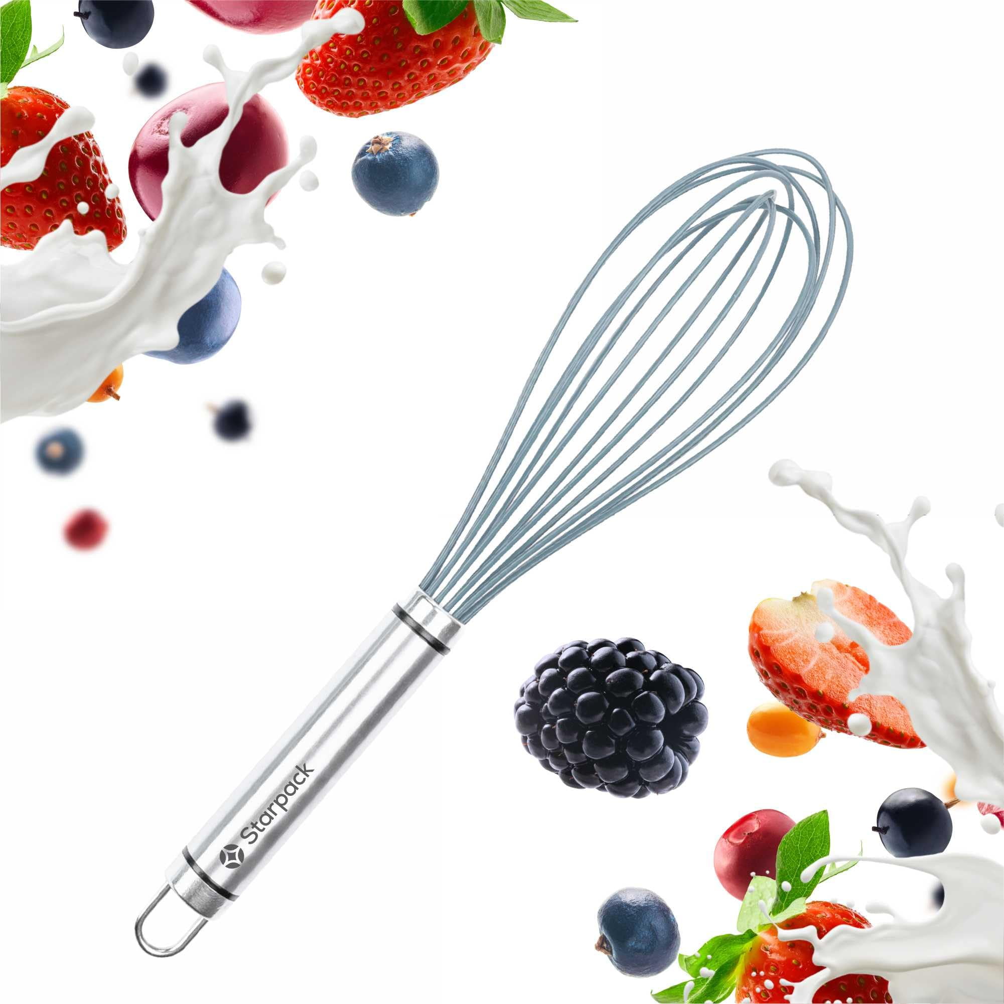 Starpack 'Whip it Good' Silicone Whisk for Nonstick Cookware - Non Scratch Whisk Heat Resistant ...