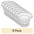 (8 pack) Starplast Adult 1-Bushel Round Laundry Basket, White - Walmart.com