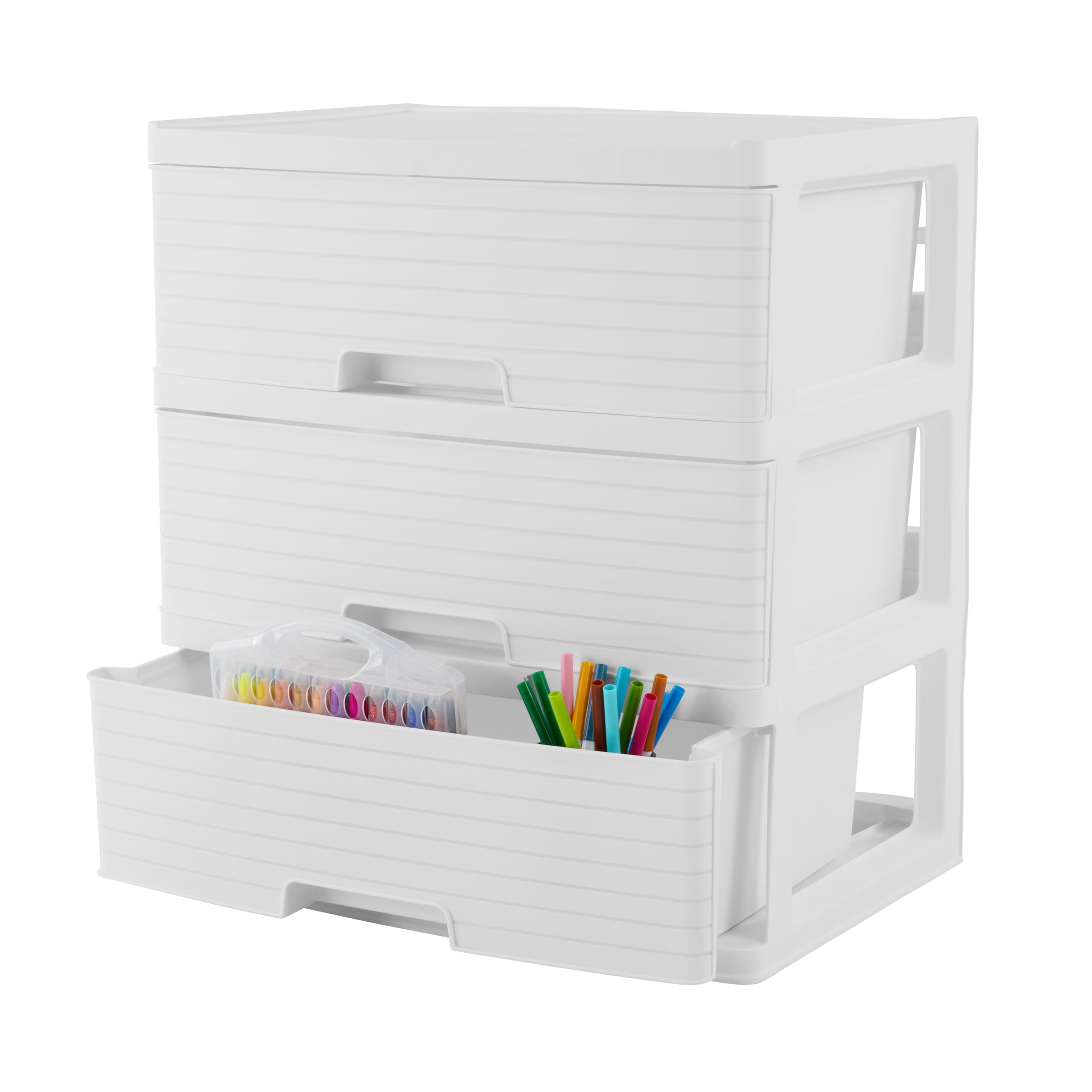 Starplast Wide Storage File Cabinets, Plastic White - Walmart.com