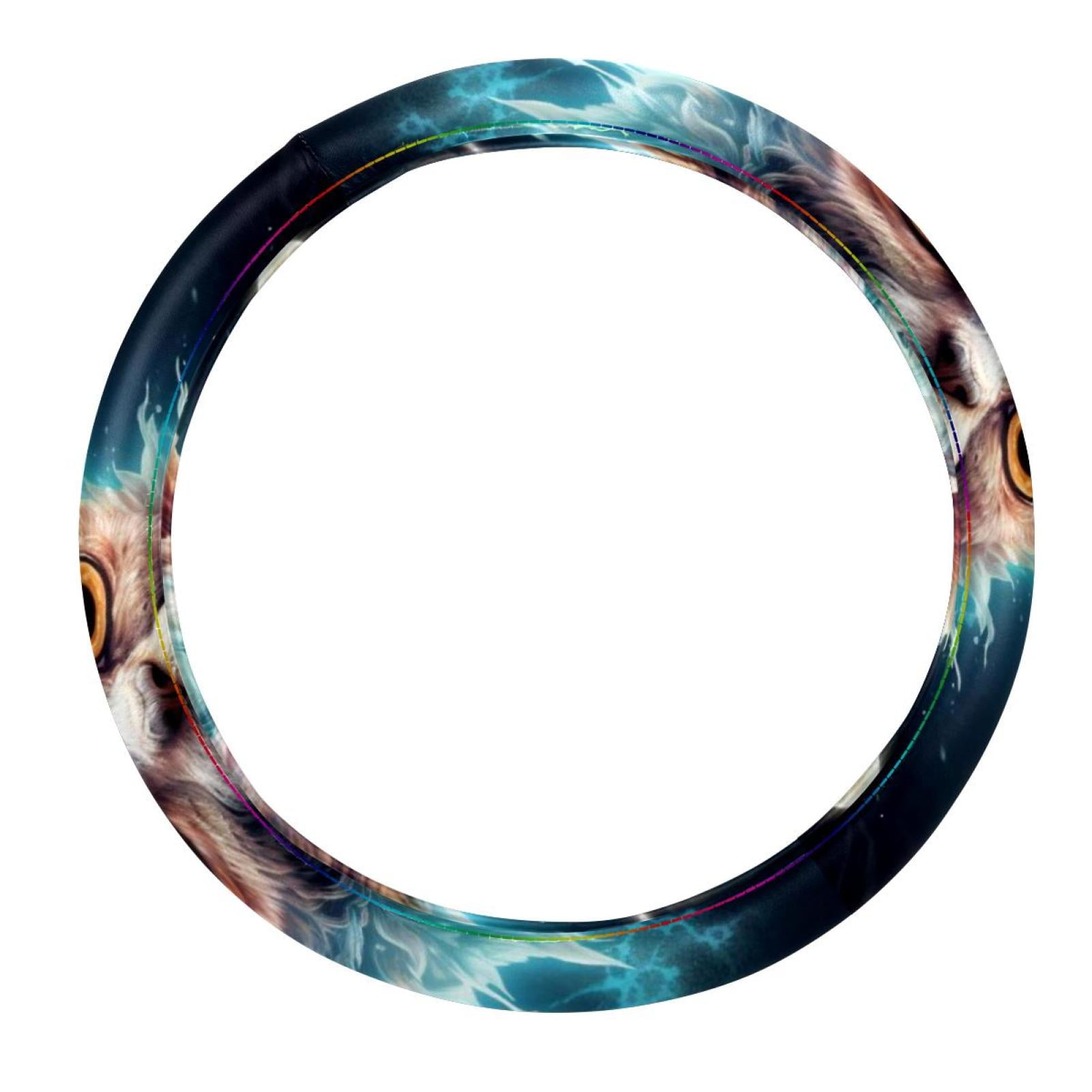 Starry Animals 14.5 Inch Printing PVC Leather Car Wheel Covers Steering ...