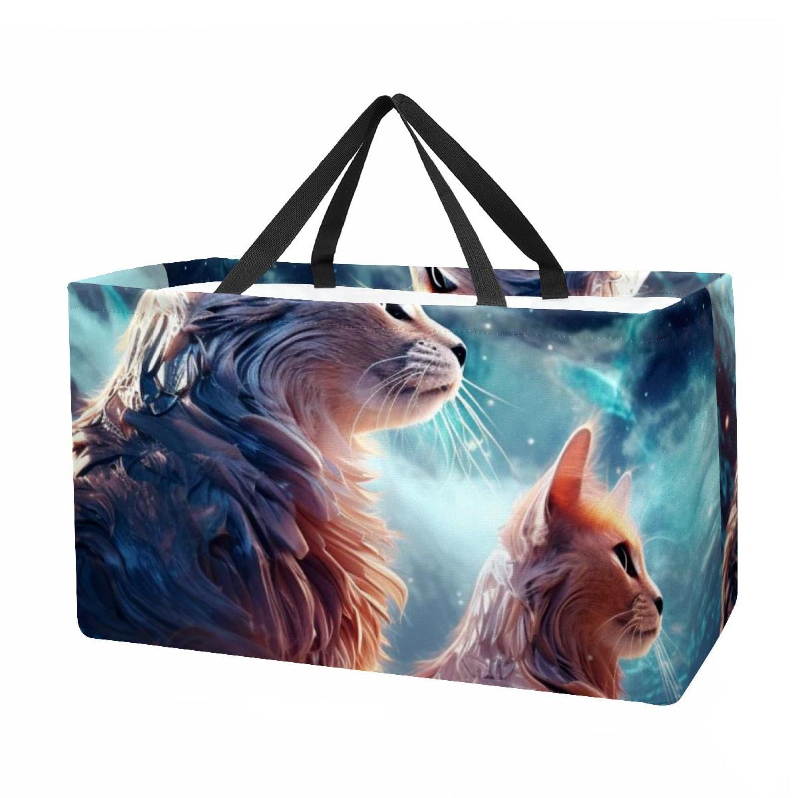 Starry Animals Foldable Oxford Cloth Reusable Storage Basket Cube ...