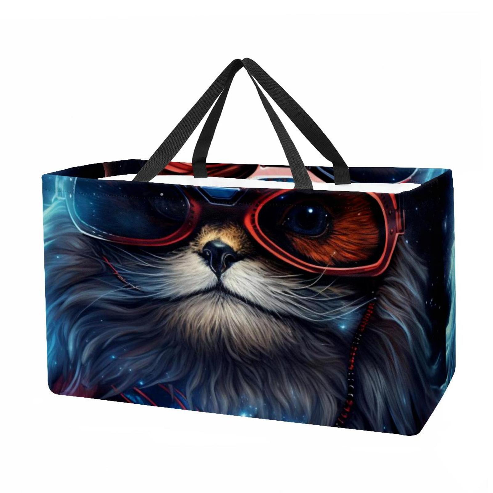 Starry Animals Large Capacity Oxford Cloth Picnic Basket Reusable ...