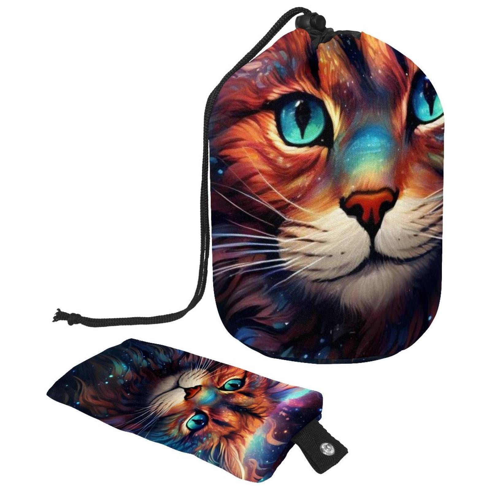 Starry Animals Portable Drawstring Foldable Travel Wash Bag with Mesh ...