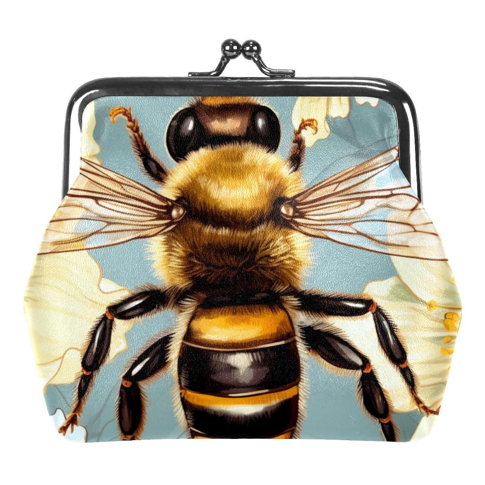 Starry Bee Coin Purse Kiss Lock Change Purse Vintage Trinkets Pouch ...