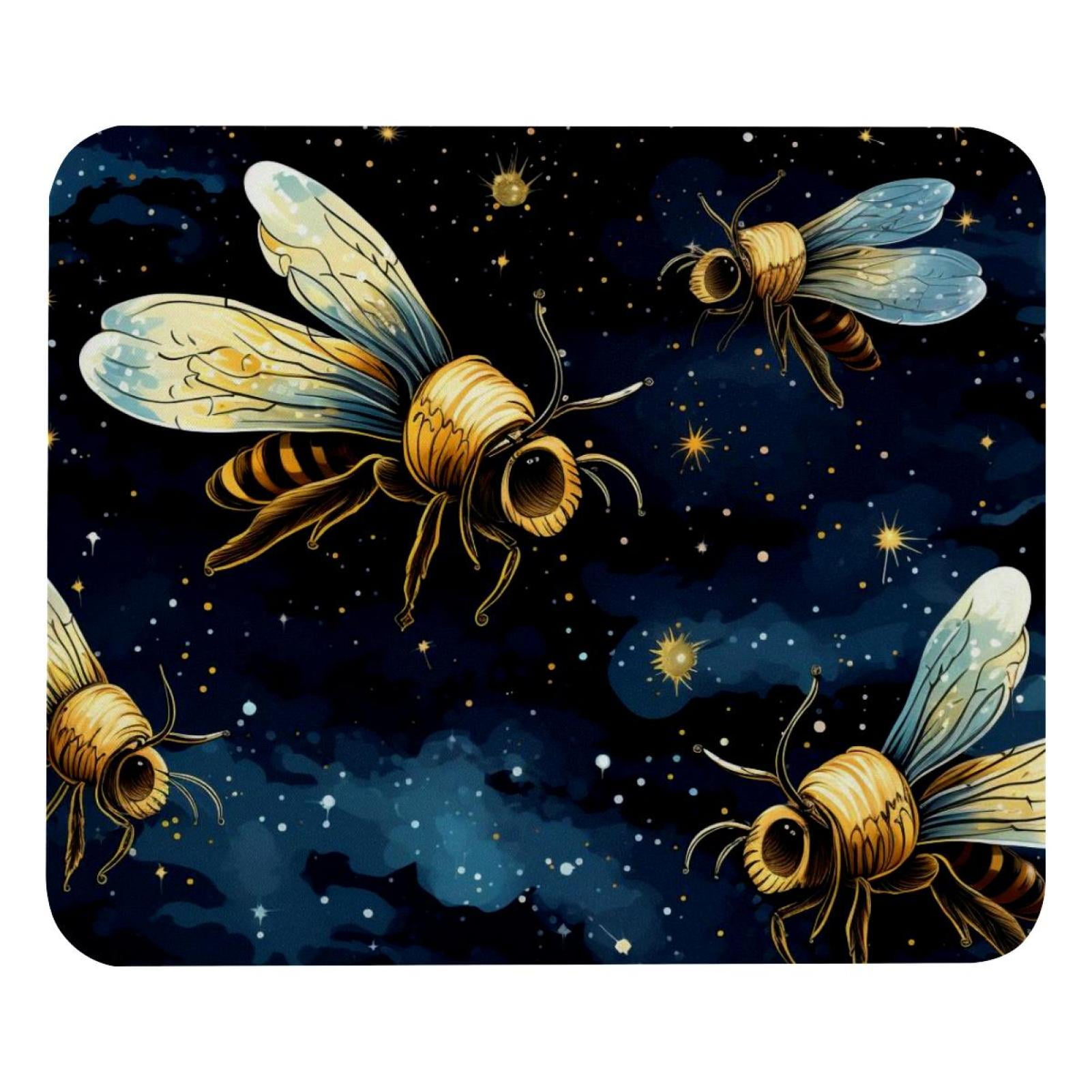 Starry Bee Computer Mouse Pad,Rubber Mouse Mat for Gaming, Office ...